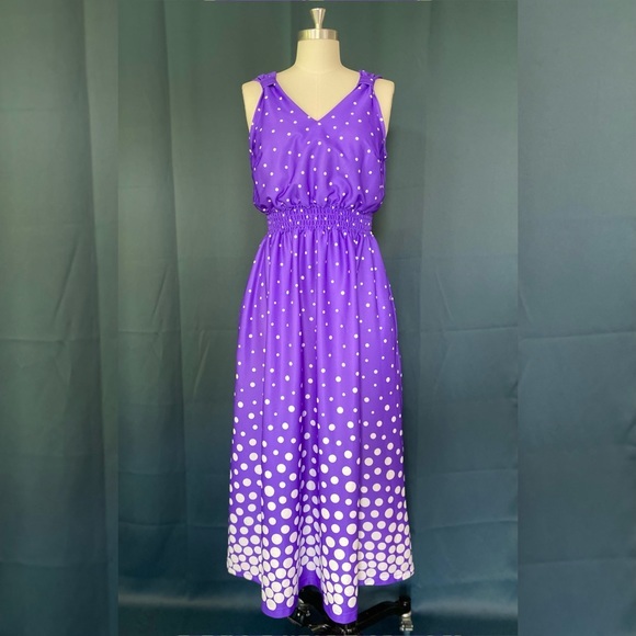 Anthony Richards | Dresses | Vintage 9s Does 70s Anthony Richards Dot ...